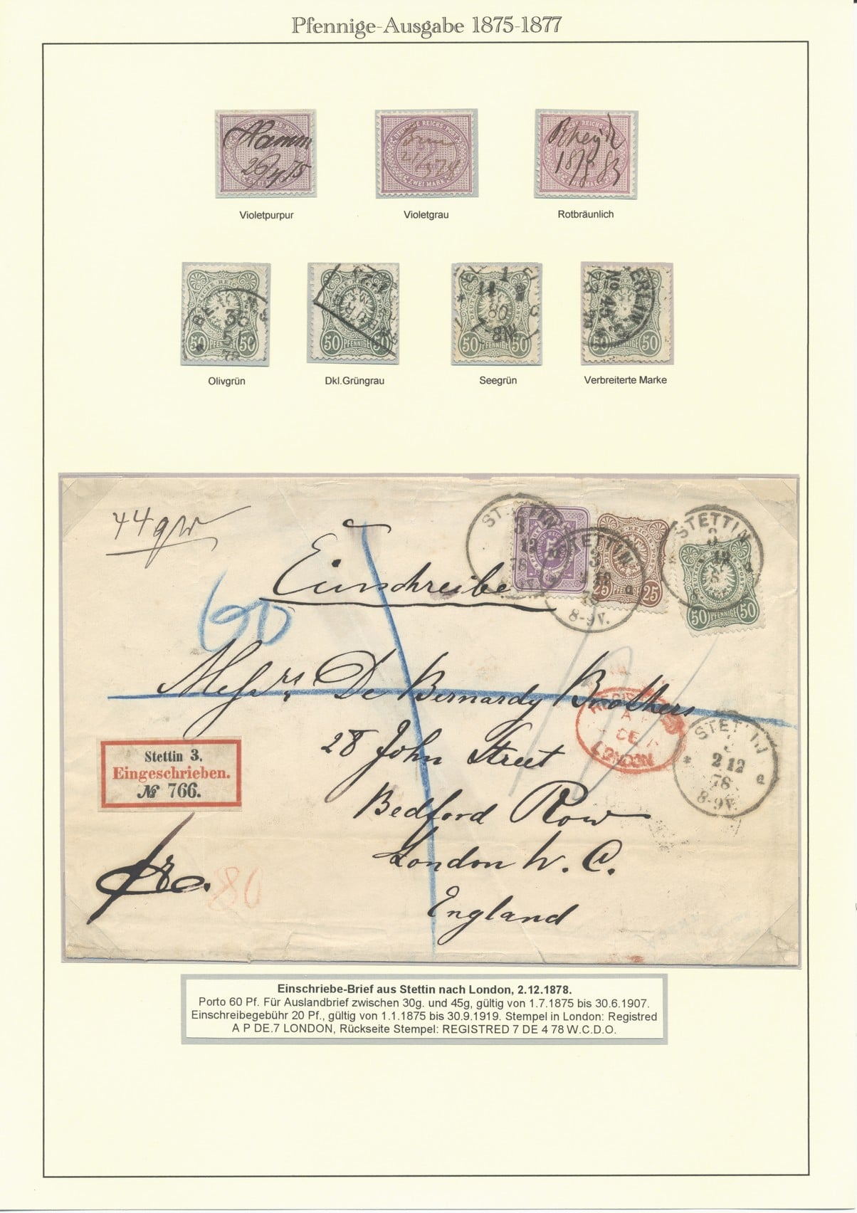 Det Tyske Rige 1875 – 1918 | Dansk Posthistorisk Selskab