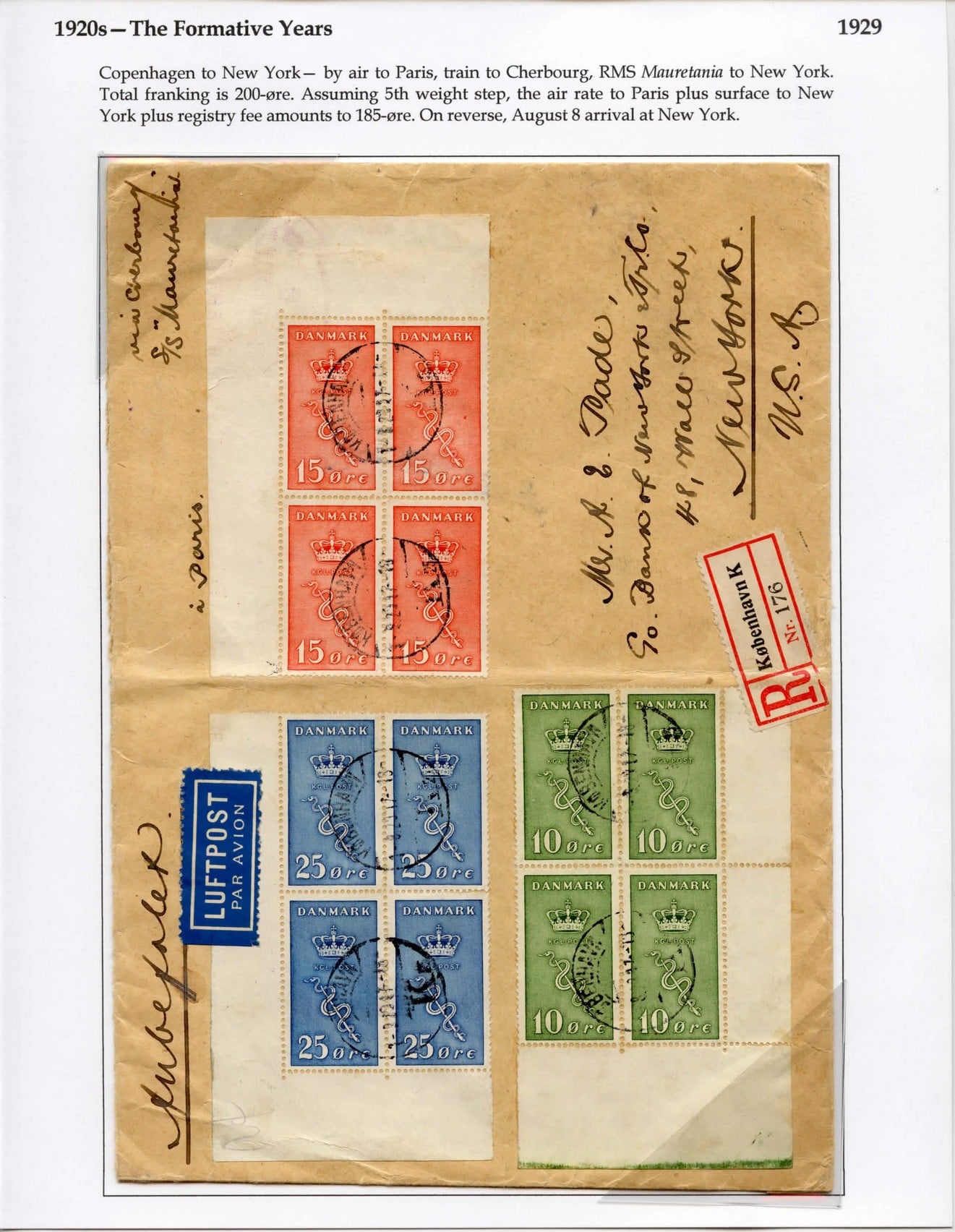 Denmark Birth Certificates, Commemorative First Day Covers 1920 – 1949 ...