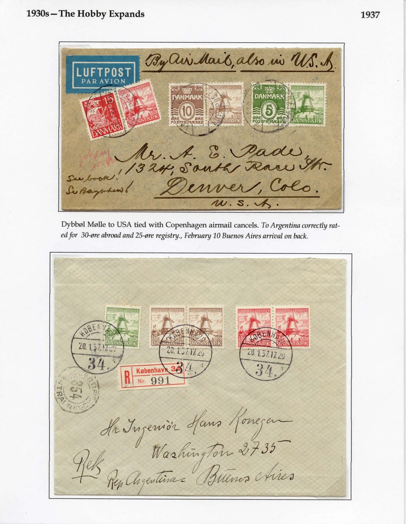 Denmark Birth Certificates, Commemorative First Day Covers 1920 – 1949 ...