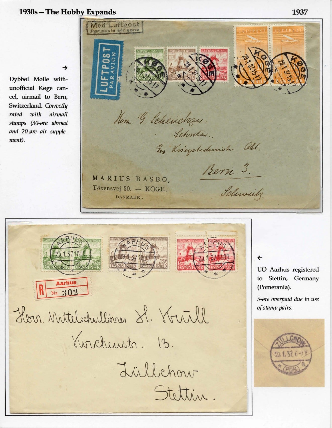 Denmark Birth Certificates, Commemorative First Day Covers 1920 – 1949 ...