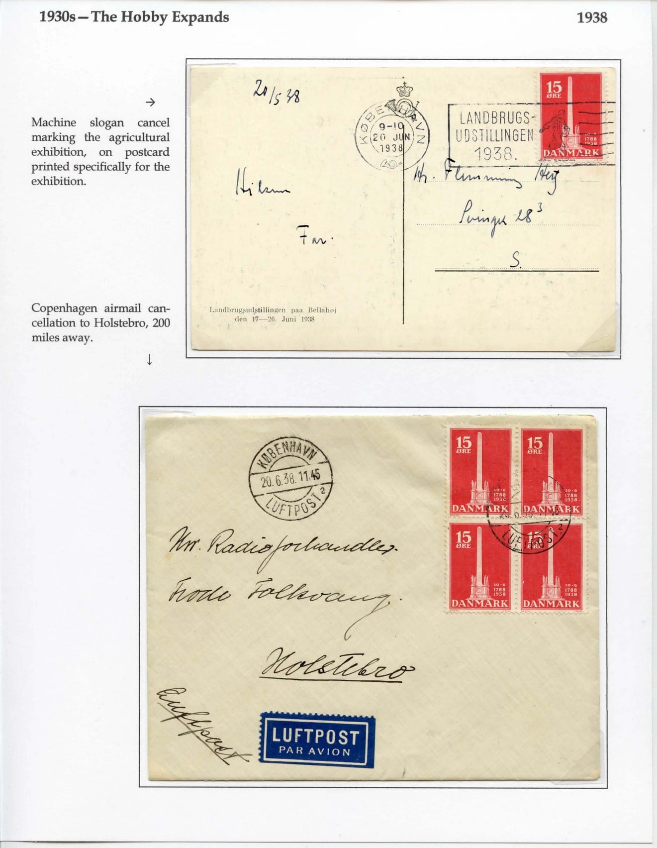 Denmark Birth Certificates, Commemorative First Day Covers 1920 – 1949 ...