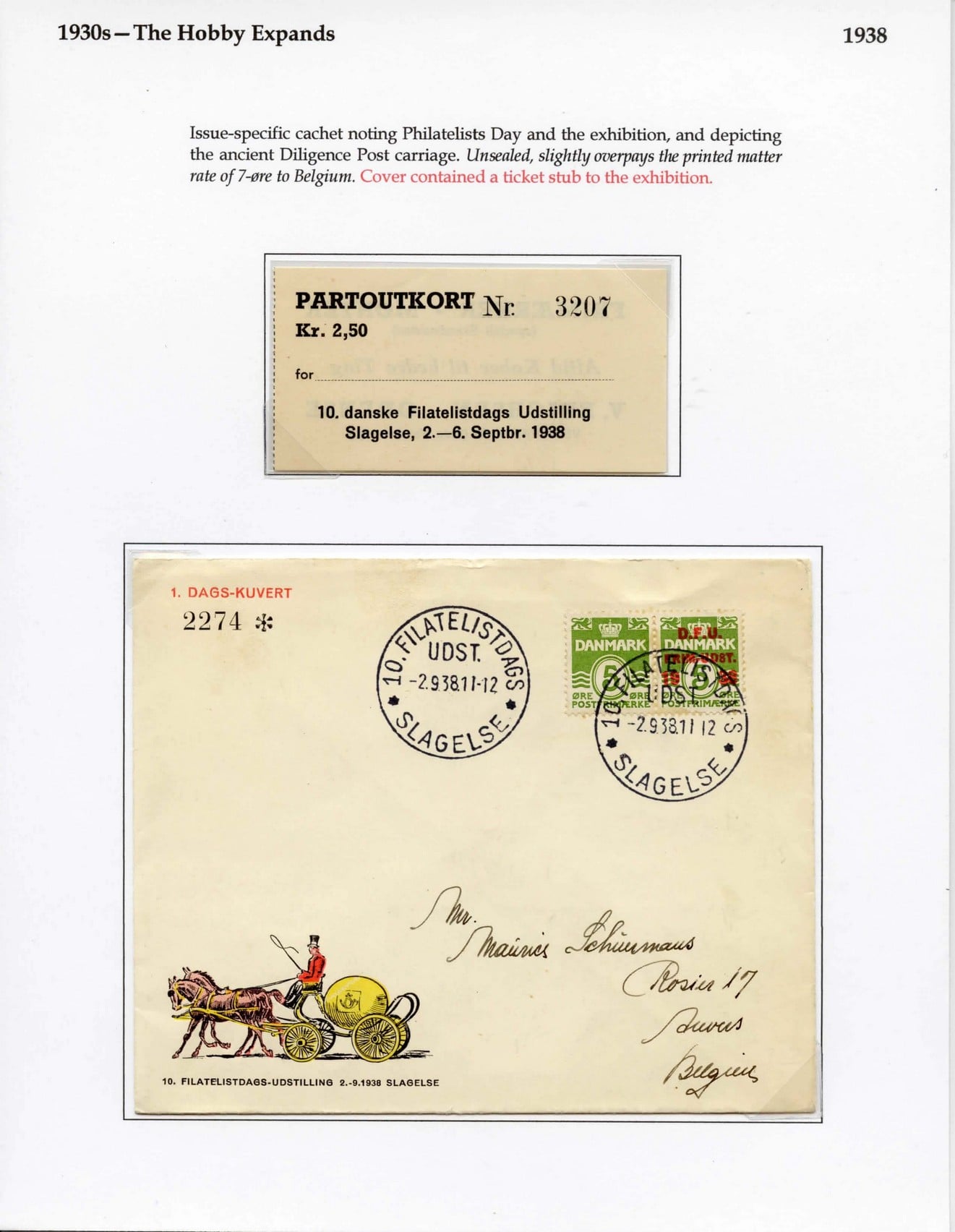 Denmark Birth Certificates, Commemorative First Day Covers 1920 – 1949 ...