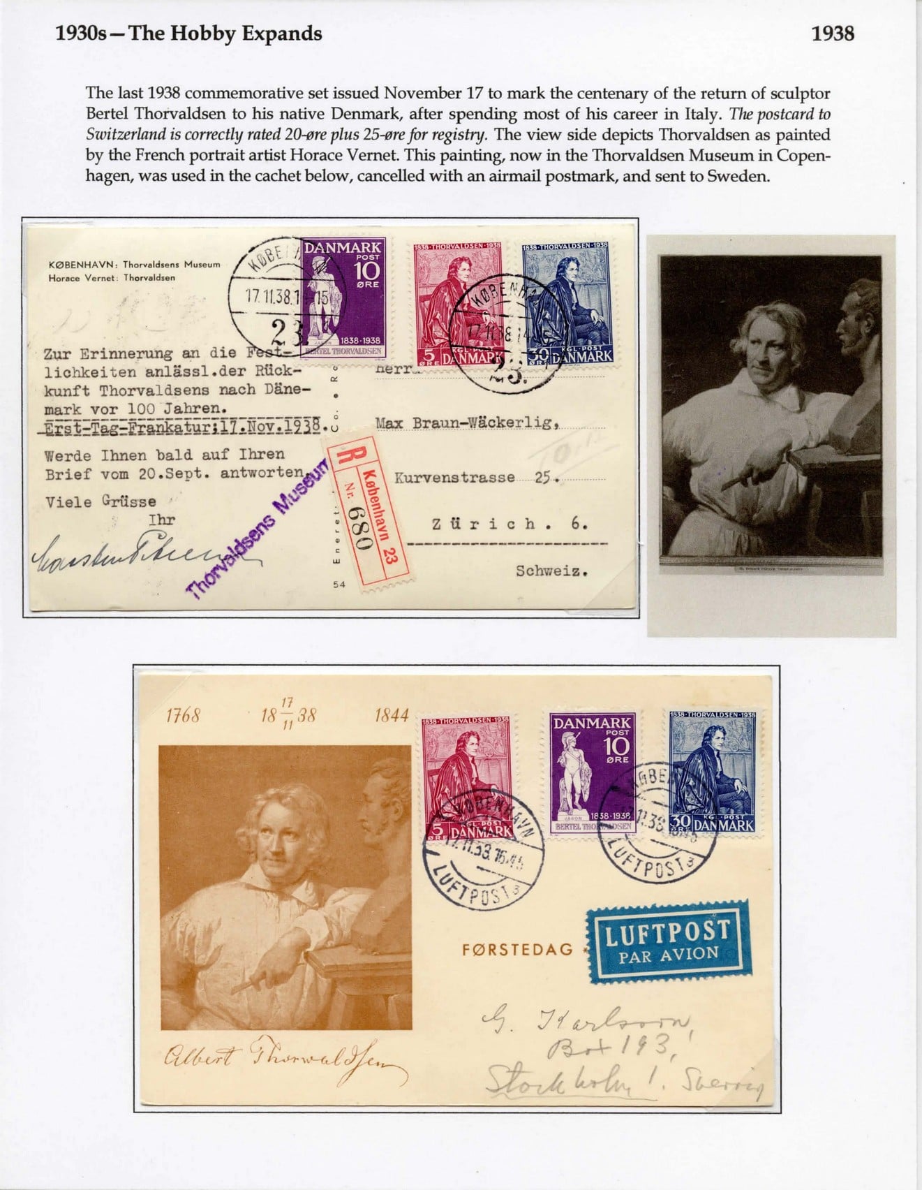 Denmark Birth Certificates, Commemorative First Day Covers 1920 – 1949 ...