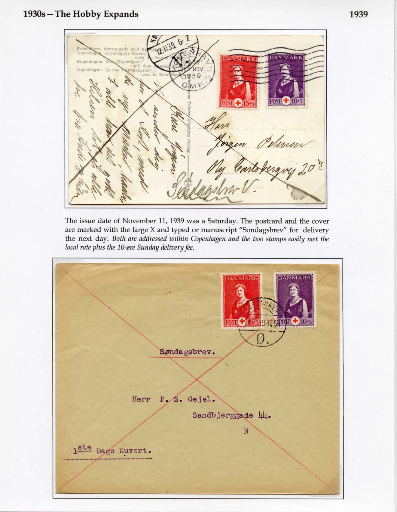 Denmark Birth Certificates, Commemorative First Day Covers 1920 – 1949 ...