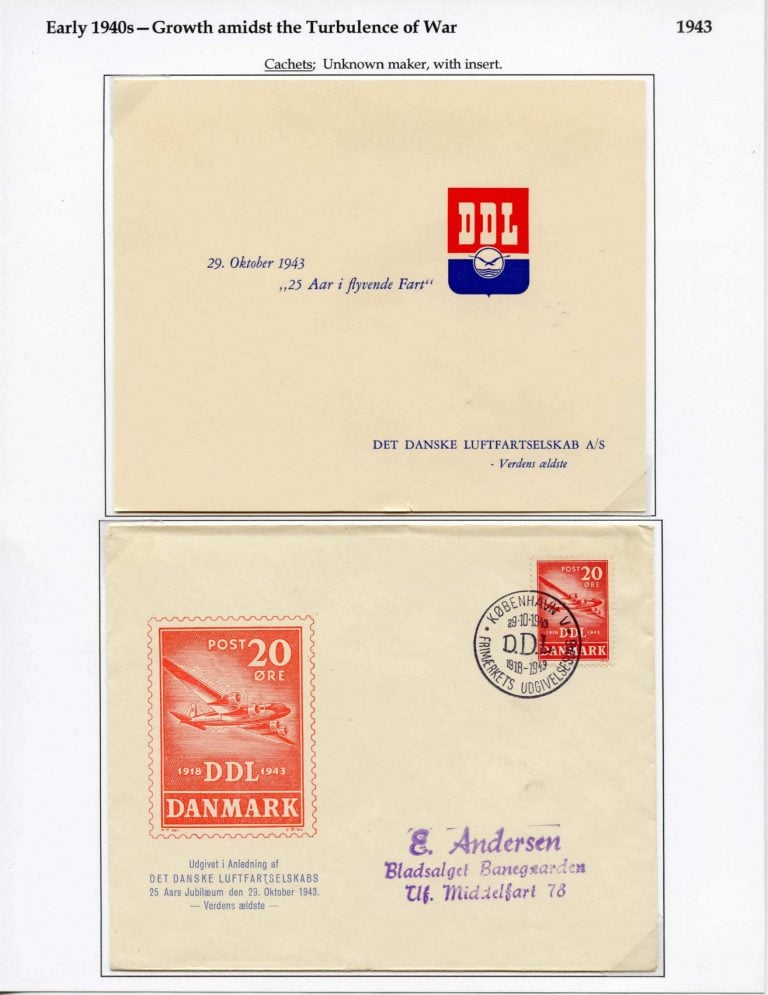 Denmark Birth Certificates, Commemorative First Day Covers 1920 – 1949 ...
