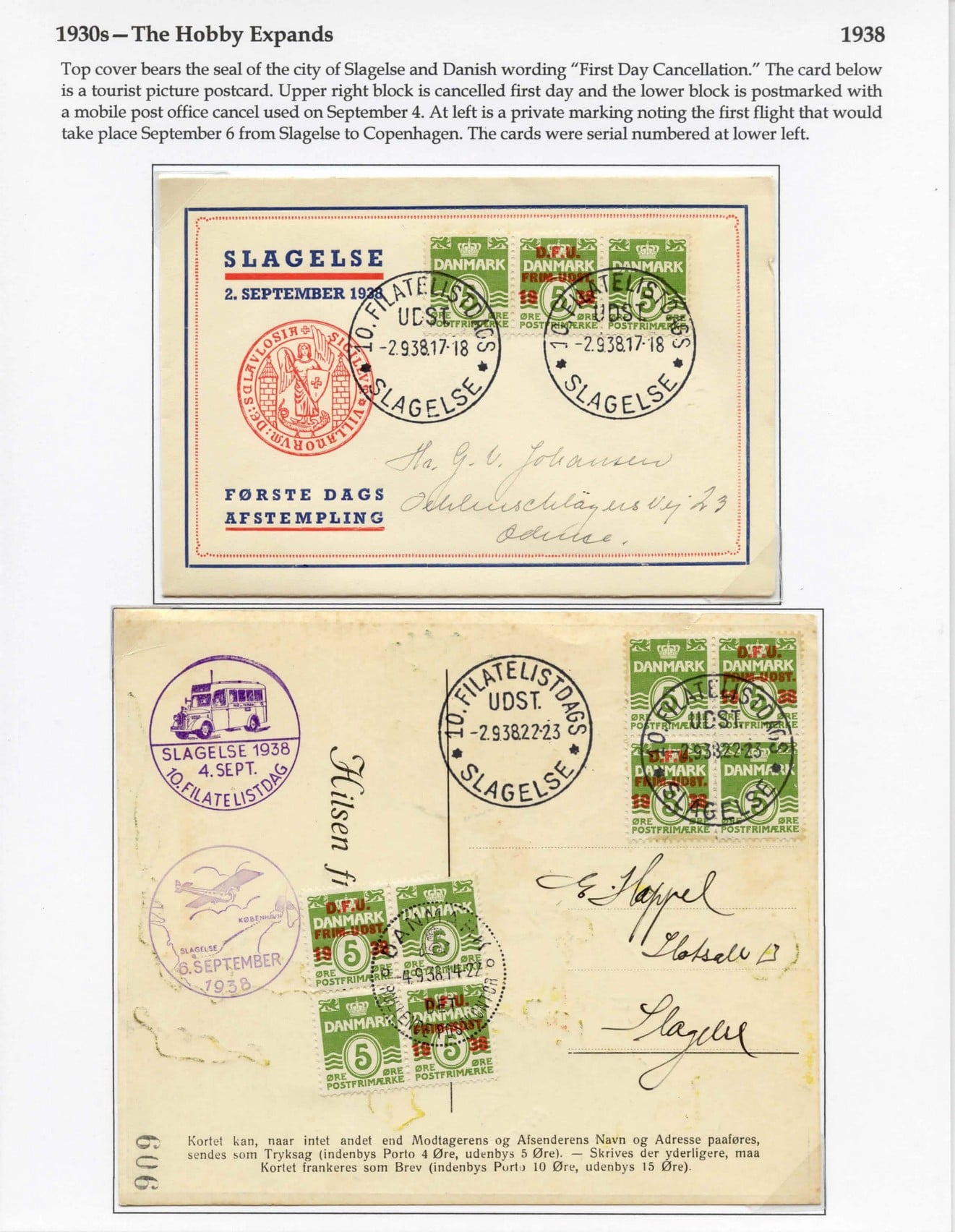 Denmark Birth Certificates, Commemorative First Day Covers 1920 – 1949 ...