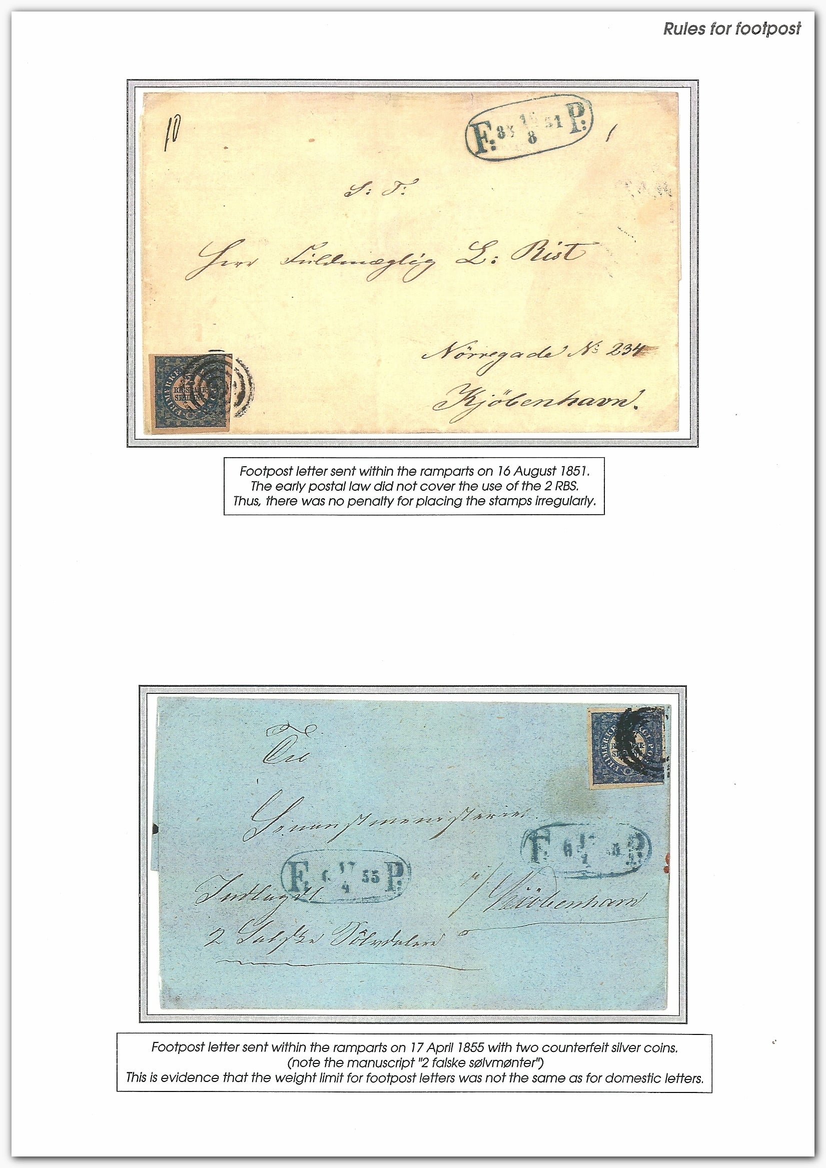 Postal History Denmark ca. 1860 – 1865 | Dansk Posthistorisk Selskab