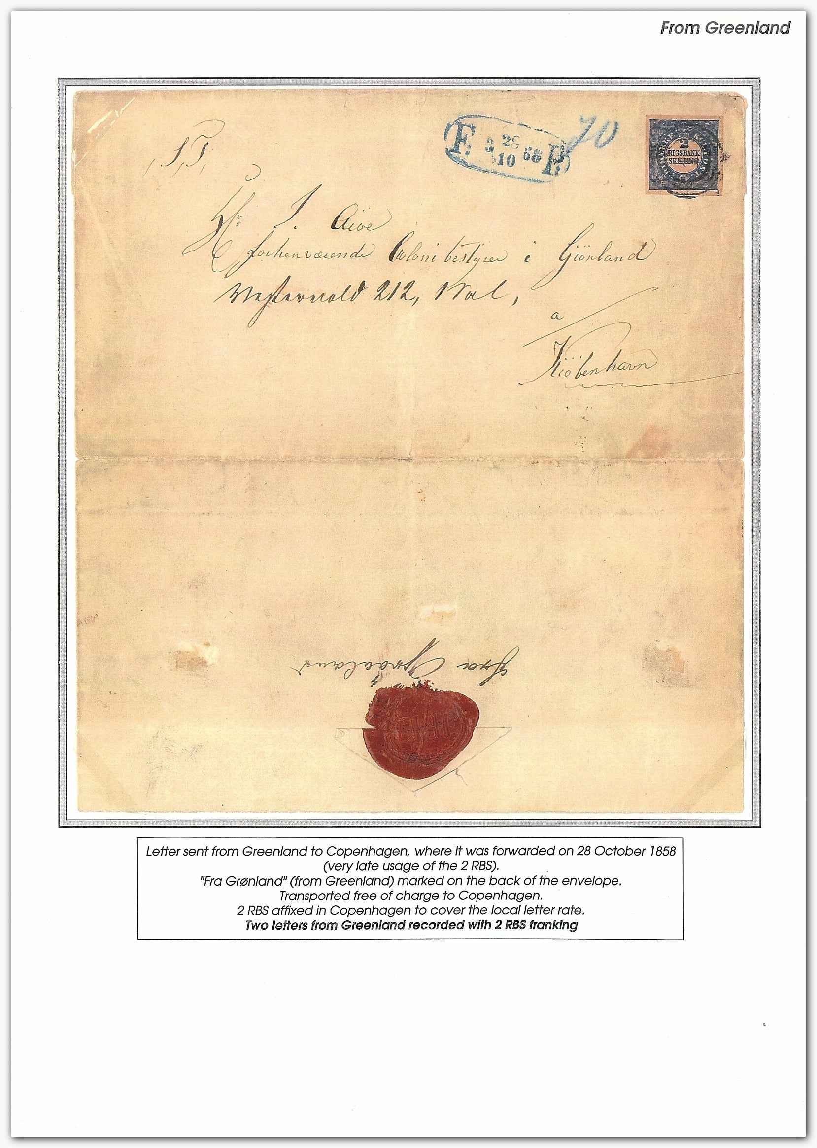 Postal History Denmark ca. 1860 – 1865 | Dansk Posthistorisk Selskab