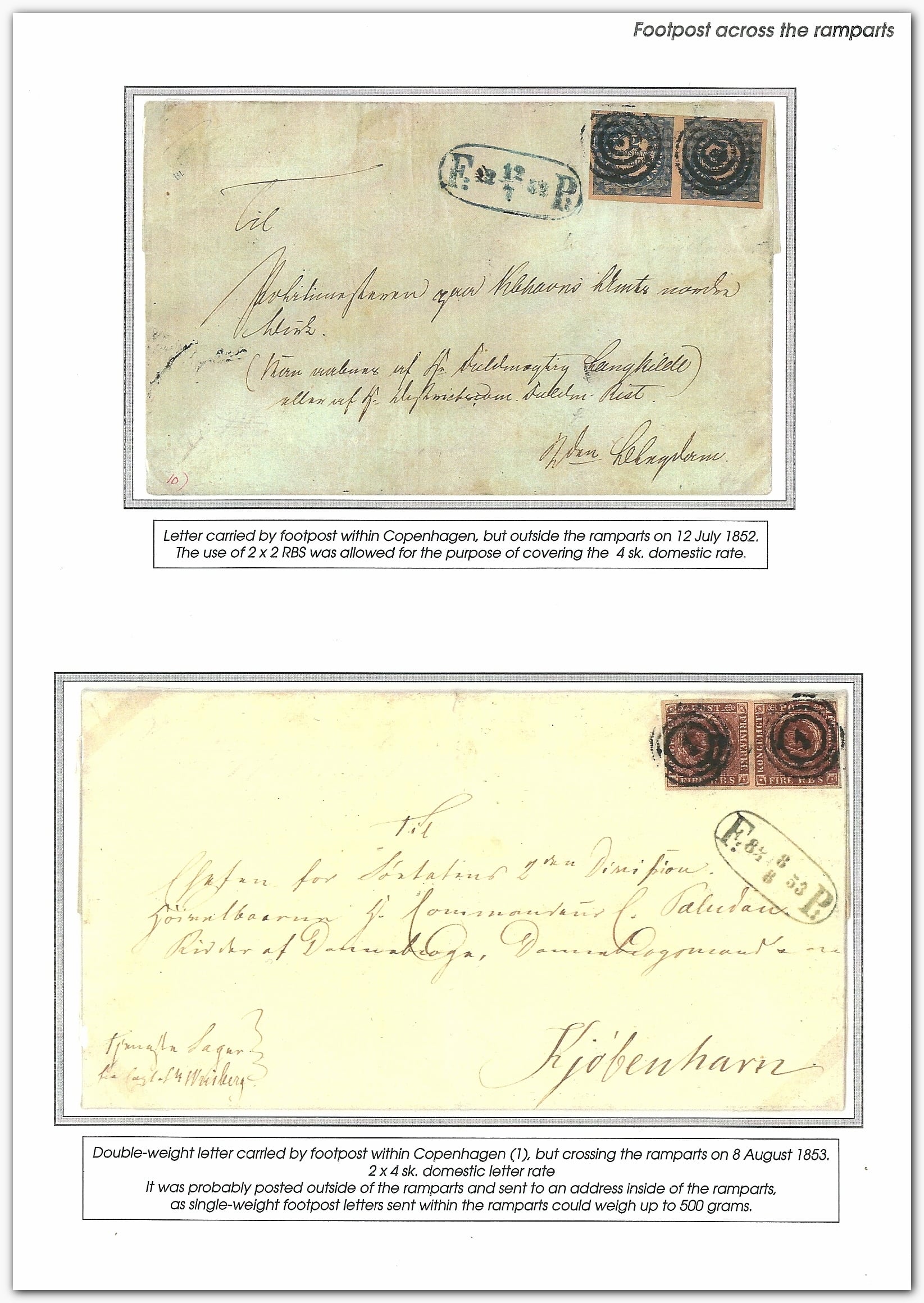 Postal History Denmark ca. 1860 – 1865 | Dansk Posthistorisk Selskab