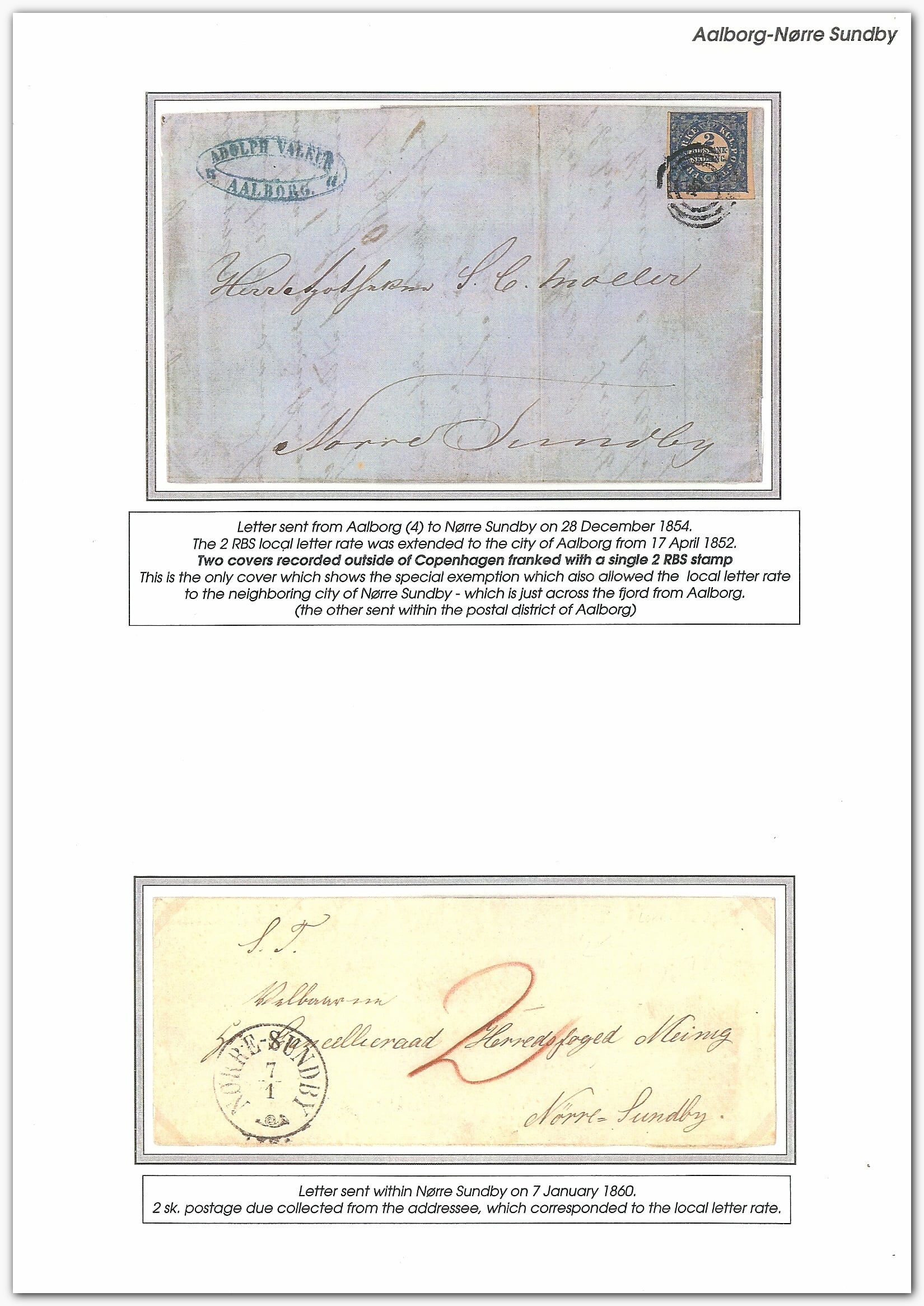 Postal History Denmark ca. 1860 – 1865 | Dansk Posthistorisk Selskab
