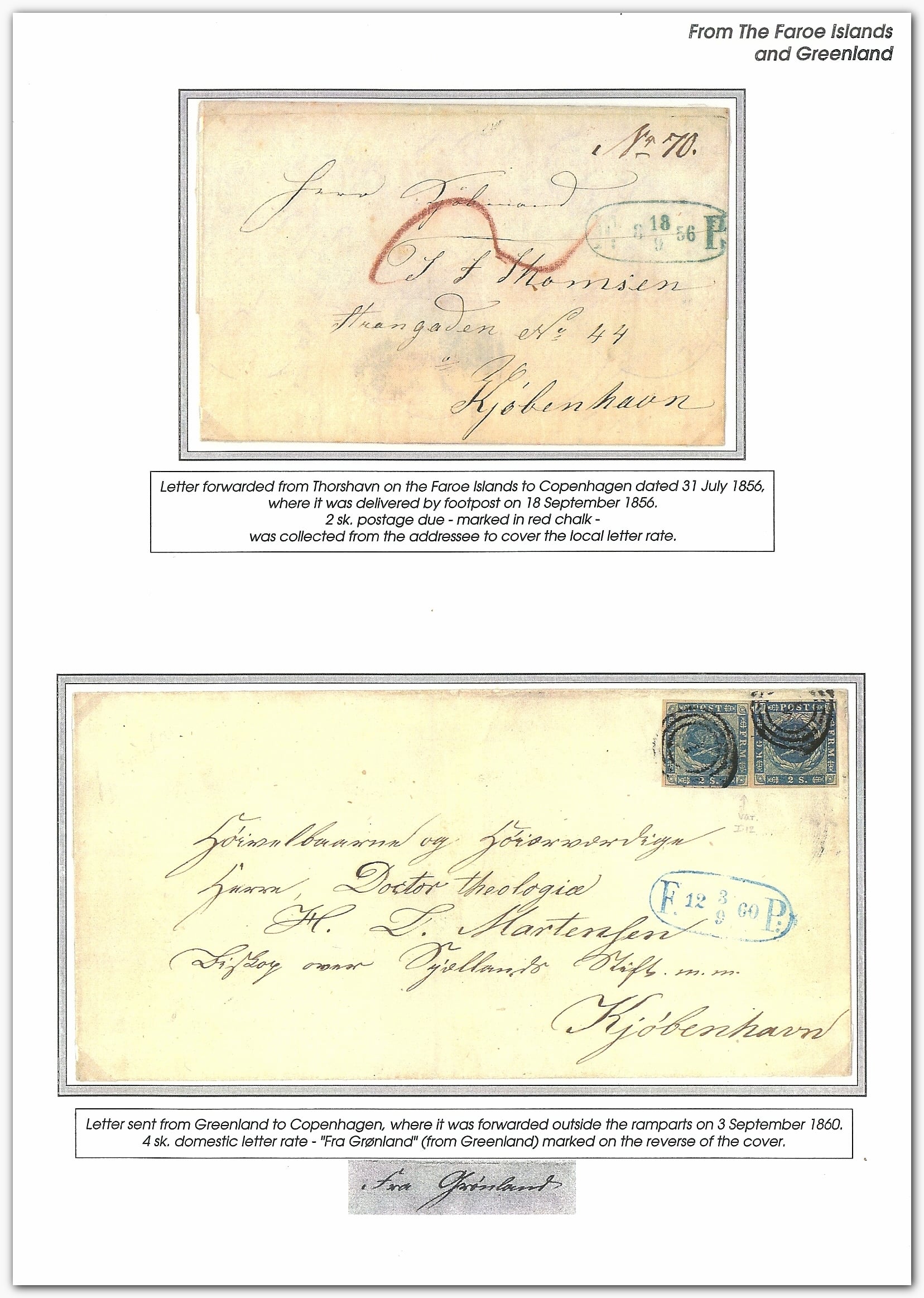 Postal History Denmark ca. 1860 – 1865 | Dansk Posthistorisk Selskab