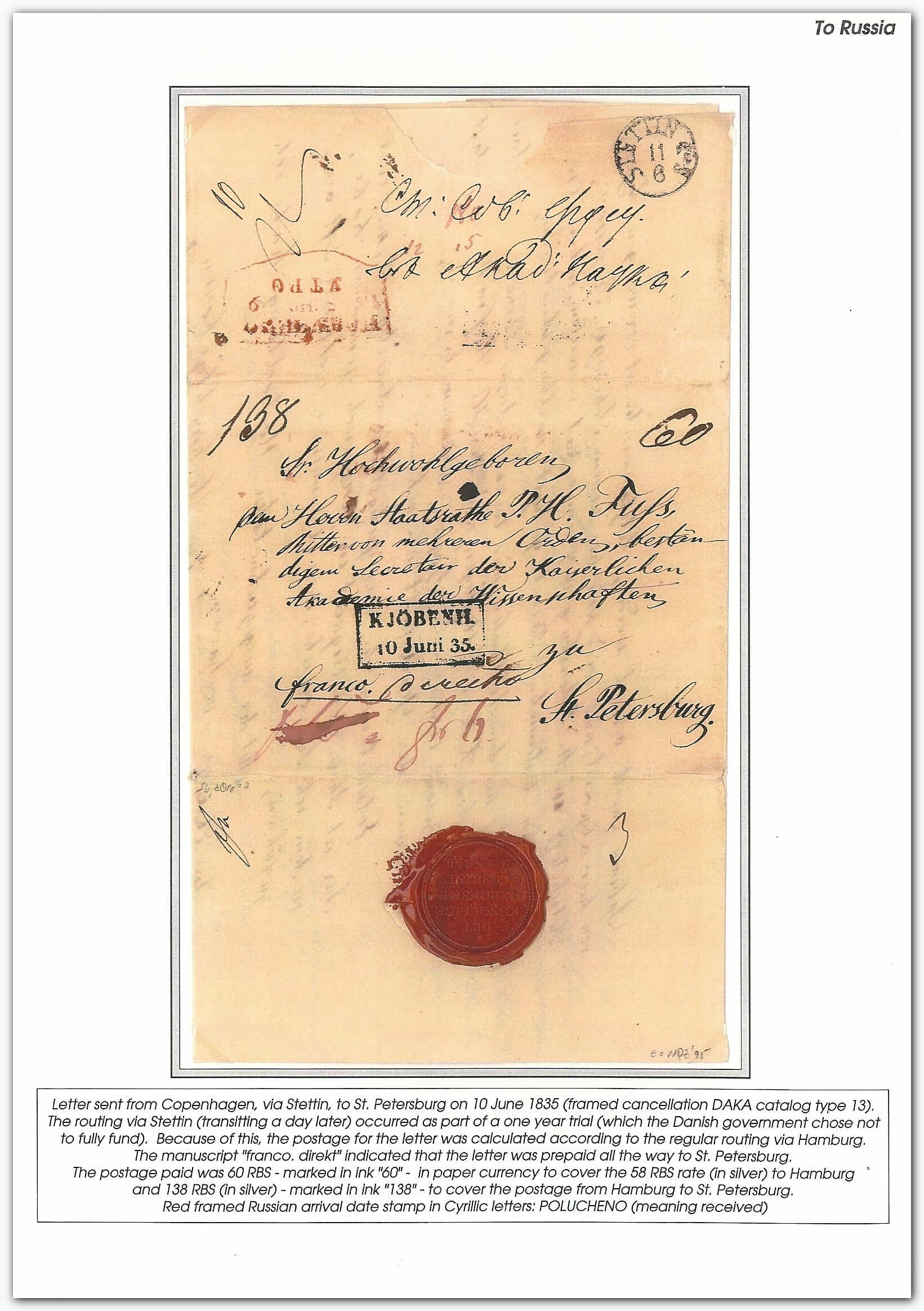 Postal History Denmark ca. 1860 – 1865 | Dansk Posthistorisk Selskab