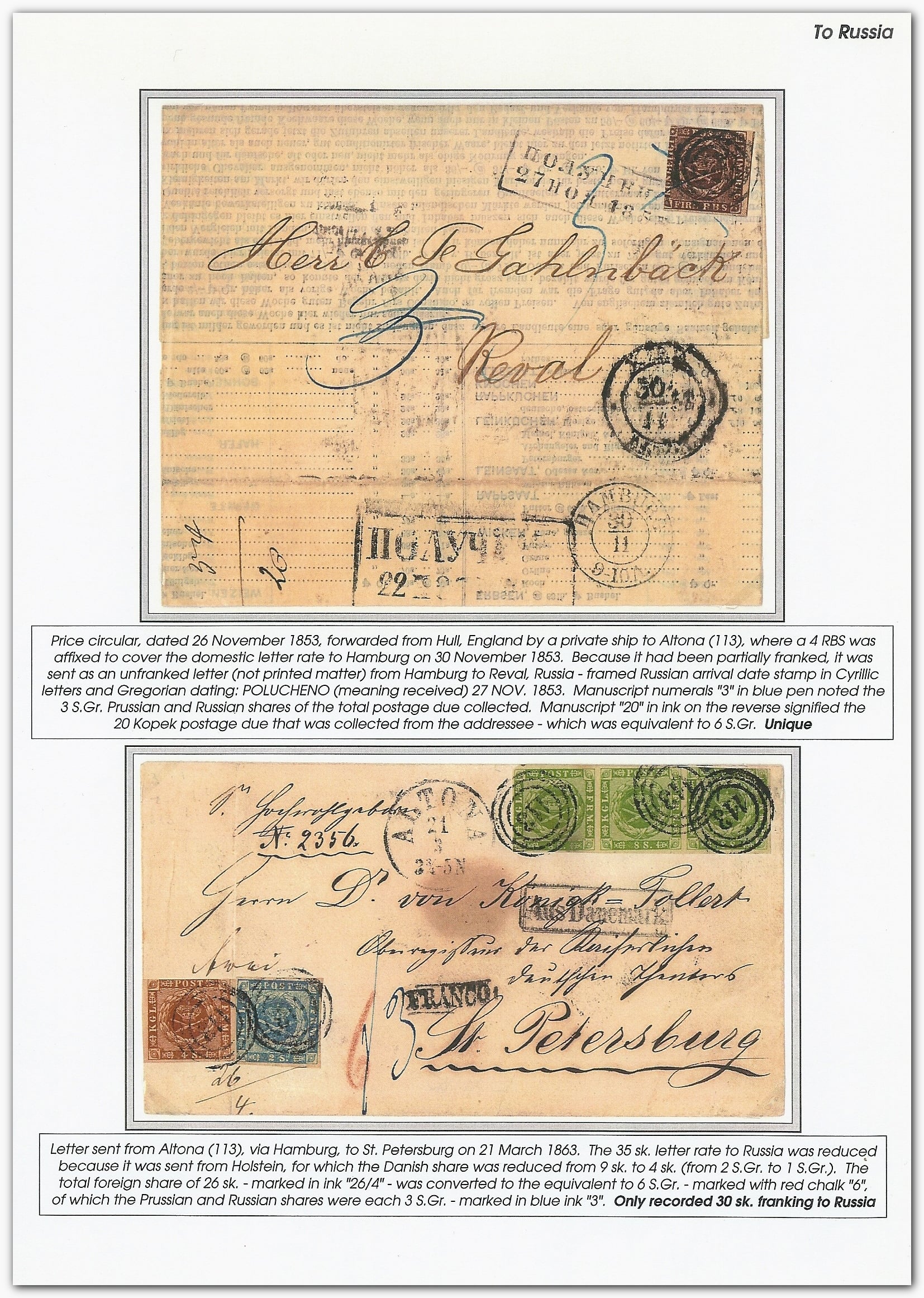 Postal History Denmark ca. 1860 – 1865 | Dansk Posthistorisk Selskab