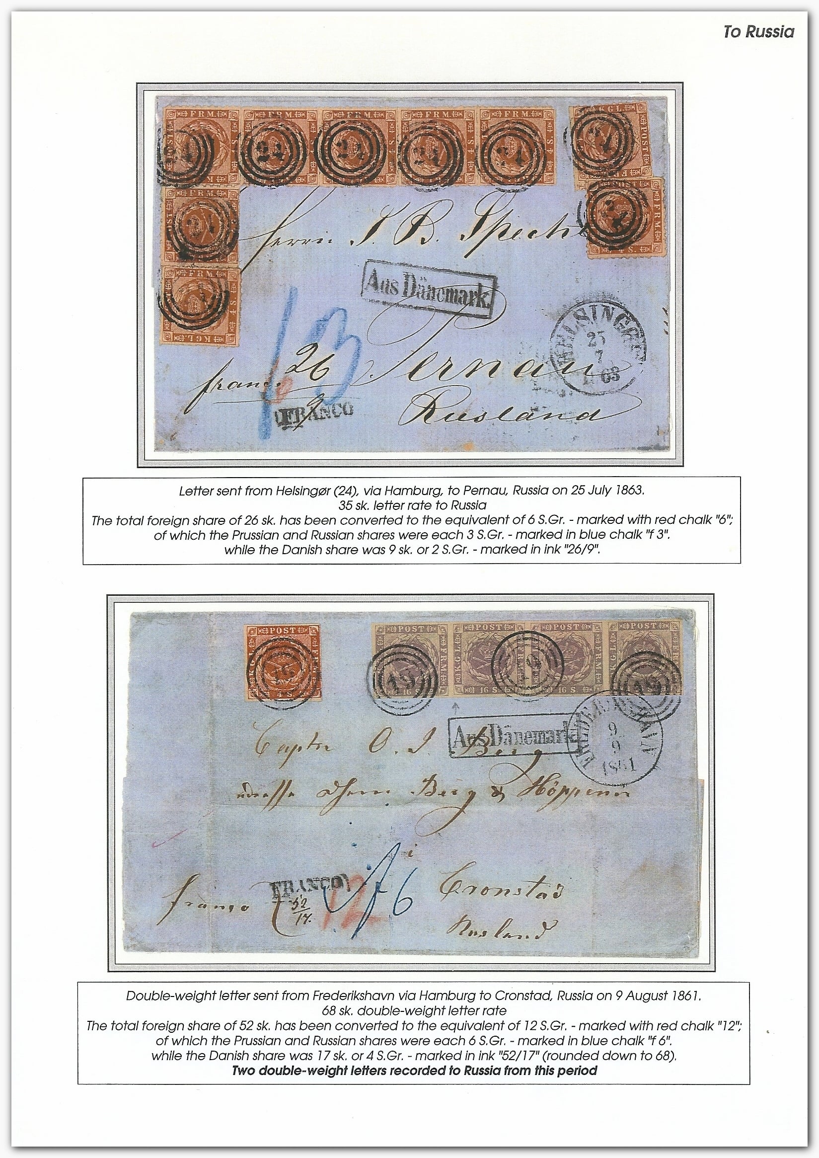 Postal History Denmark ca. 1860 – 1865 | Dansk Posthistorisk Selskab