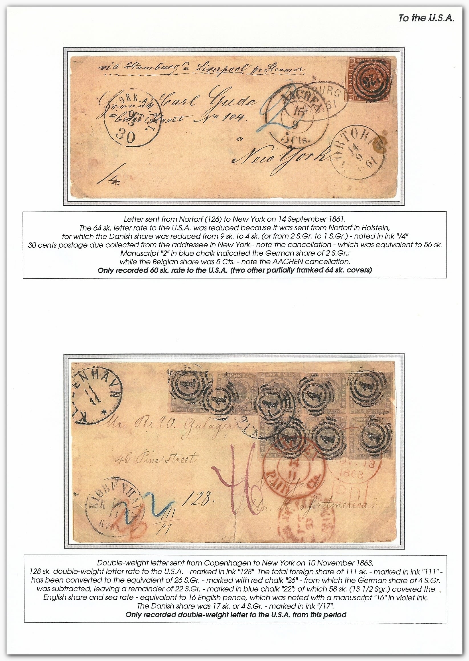 Postal History Denmark ca. 1860 – 1865 | Dansk Posthistorisk Selskab