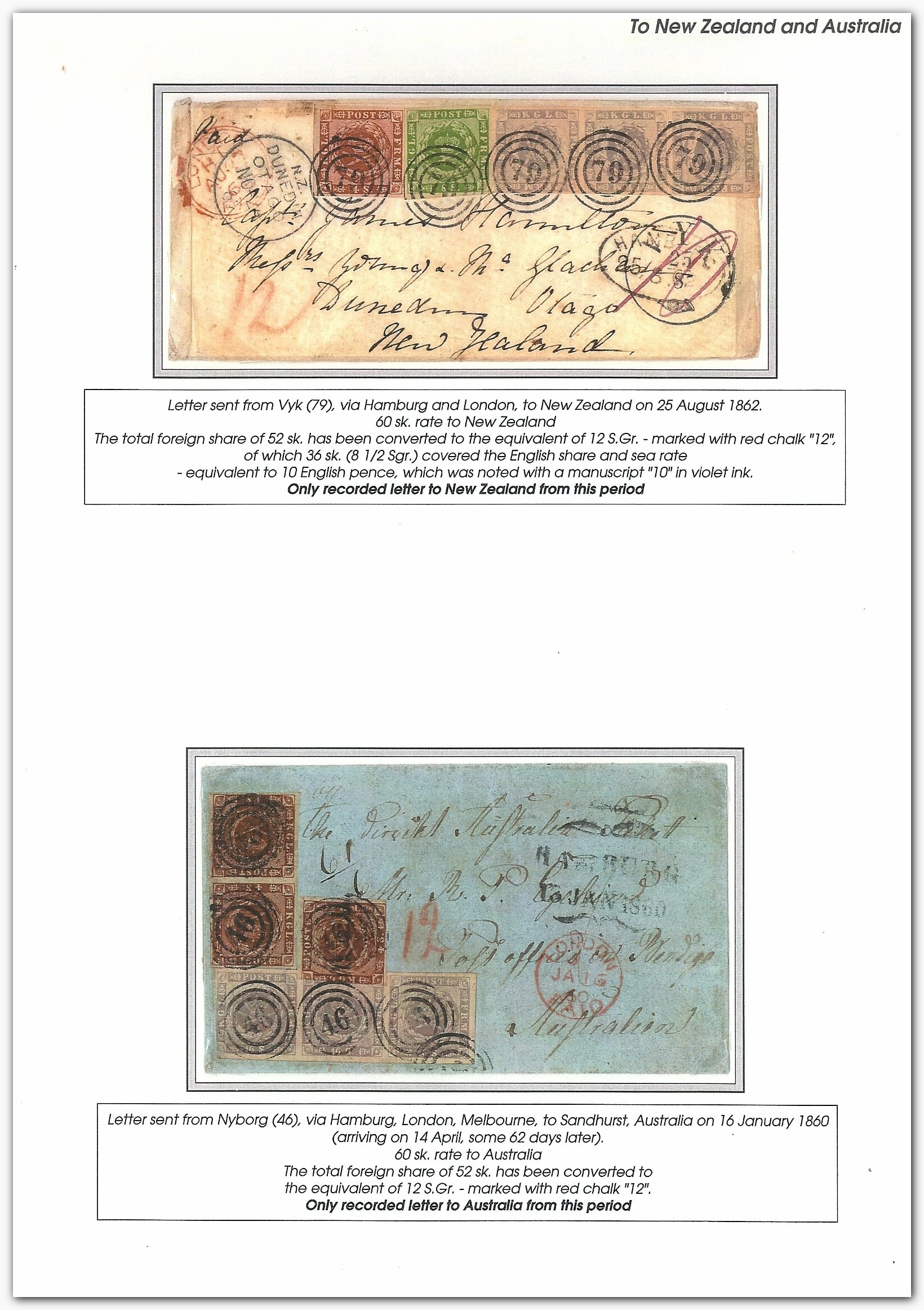 Postal History Denmark ca. 1860 – 1865 | Dansk Posthistorisk Selskab