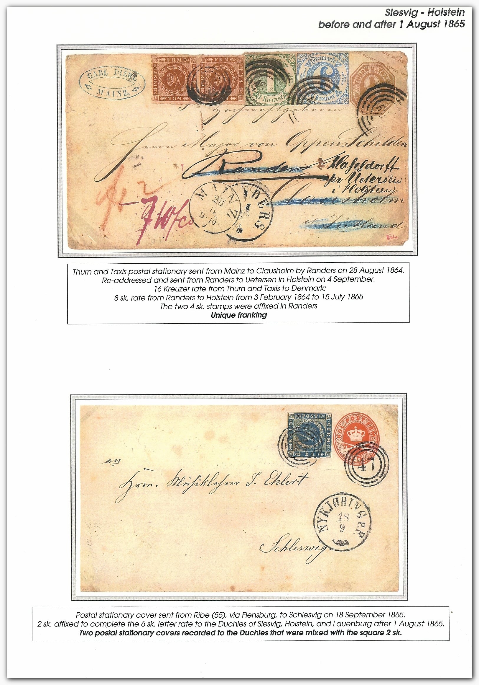 Postal History Denmark ca. 1860 – 1865 | Dansk Posthistorisk Selskab
